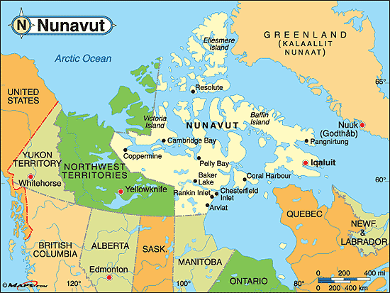 nunavut-map-1 | Ramblin' Boy